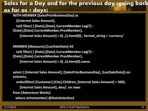Ppt Using Olap In Mdx Applications Powerpoint Presentation Free