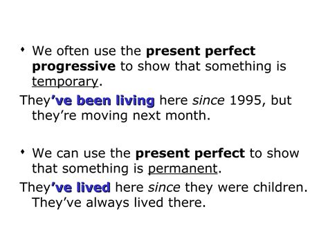 Present Perfect And Present Perfect Progressive Ppt