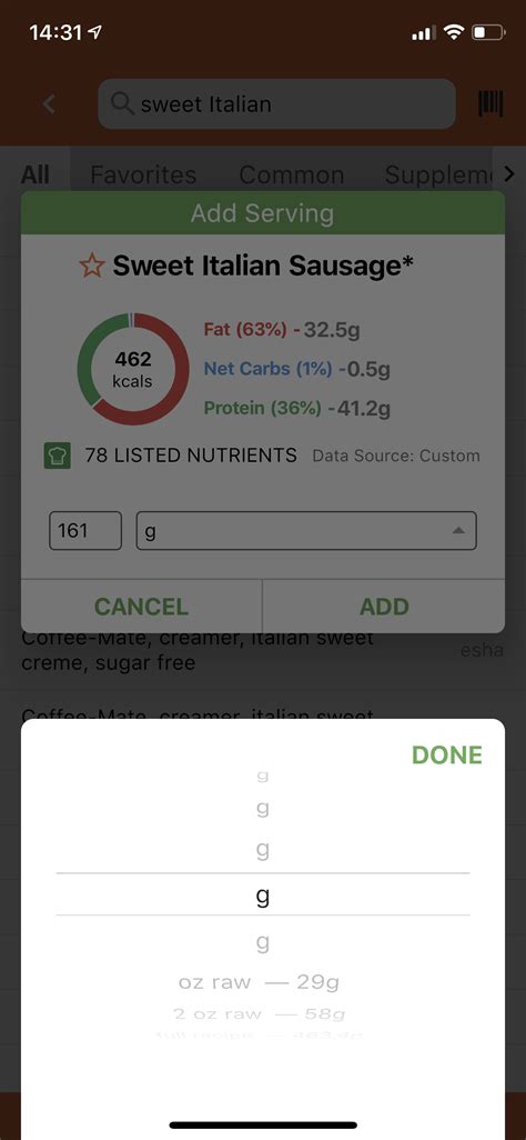 Bug Fail On Entering Serving Sizes — Welcome To The Cronometer Community