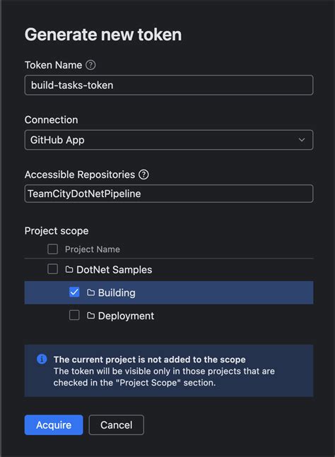 Manage Refreshable Access Tokens Teamcity On Premises Documentation