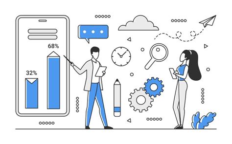 Concept Business Trend Analysis Royalty Free Vector Image