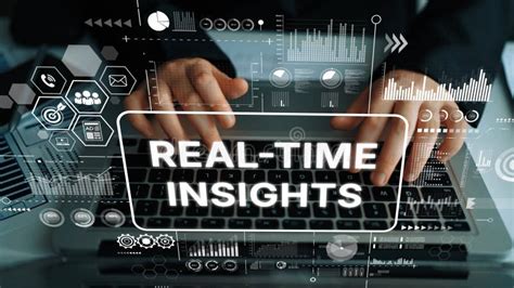 Real Time Insights With Data Visualization And Technology On Laptop For