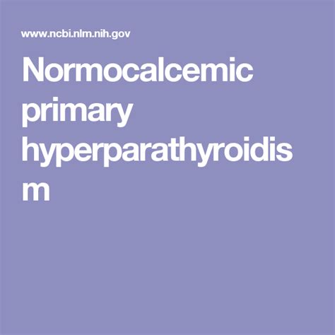 Pin On Parathyroid Disease