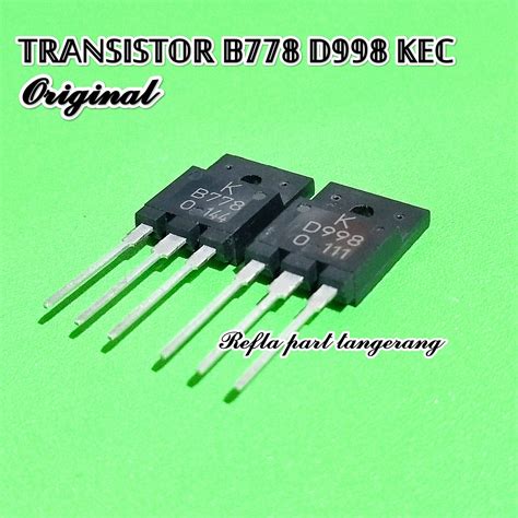 1 Set Transistor 2sb778 B778 2sd998 D998 Kec Asli Lazada Indonesia