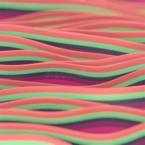 psychedelic wave background horizontal waves with trendy gradient 3d