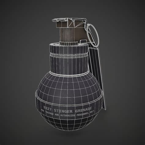 Artstation Sting Grenade Game Assets