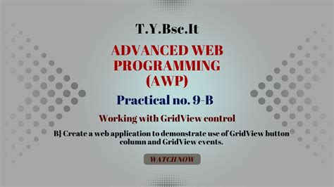 Tybsc It Sem 5 Awp Practical 9 B Create A Web Application To
