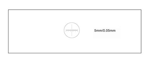Micrometer Glass Slide For Microscope Calibration 5mm Horizontal Scale