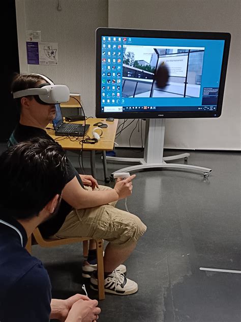 Demo Day Gathered Consortium Partners To Experience VR Demos XR SPACE Tampere Universities