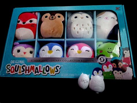 Squishmallow Set With Custom Made 3d Printed Raw Squishmallow Figurine Cat Or Owl Etsy