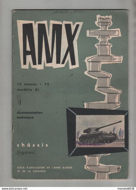 Autres And Non Classés Amx Documentation Technique Lacombe 5 è Régiment De Dragons 1963