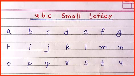 Abc Small Letter Writing How To Write Small Alphabet Letters