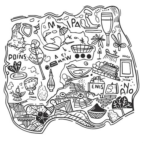 Premium Vector Map For School