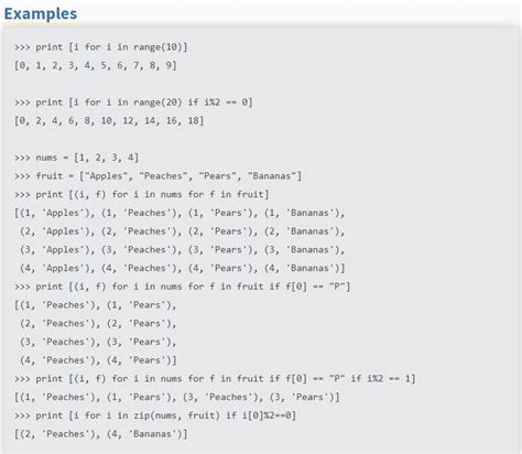 Python List Comprehension