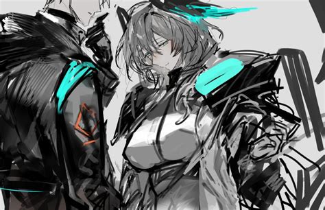 Doctor Ho Olheyak And Male Doctor Arknights Drawn By Remsrar Danbooru