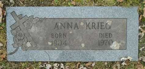 Anna Grabowski Krieg 1904 1970 Find A Grave Memorial