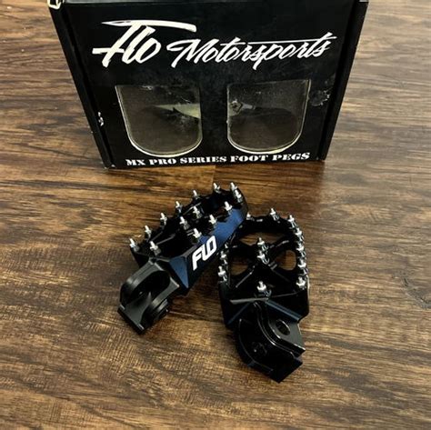 New Flo Motorsports Mx Pro Series Foot Pegs Ktm 506585105 Black
