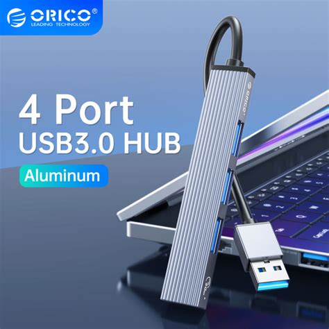 ORICO Type C HUB 4พอรต USB 3 0 2 0ตวแยกสญญาณ OTG อะแดปเตอรแบบพกพาแทน TF สำหรบอปกรณ