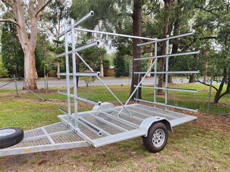 Galvanised Custom Canoe Trailer Paddle And Portage Canoes