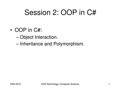 Ppt Session 2 Oop In C Powerpoint Presentation Free Download Id4426212