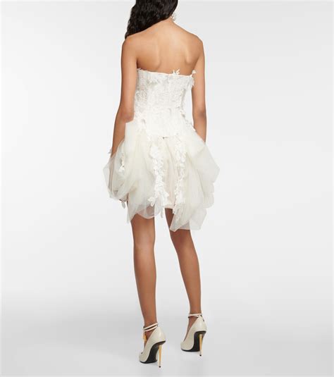 Bridal Liv Dress In White Danielle Frankel Mytheresa