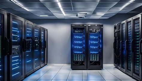 It Specialist Monitoring Server Performance On A Computer Screen Premium Ai Generated Image