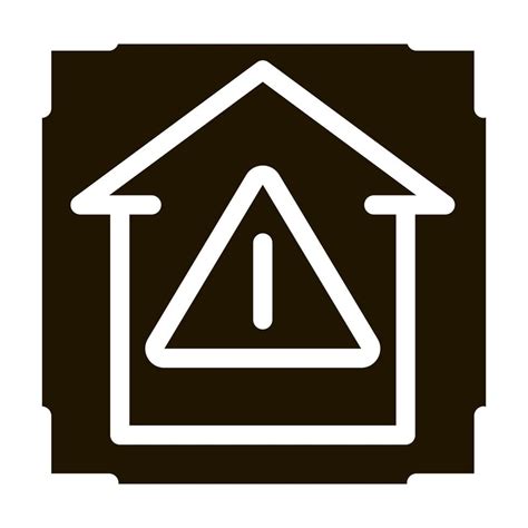 Unsafe Home Detection Icon Vector Glyph Illustration 17498983 Vector Art At Vecteezy
