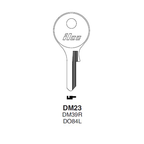 International Ilco Dm23 Key Blank Dom