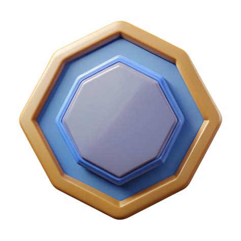 Pristine Sought After Octagonal Badge With A Single Weight Stroke Border Scalable Crisp Edges