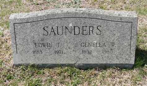 Edwin Thurlow Saunders 1883 1971 Find A Grave äreminne