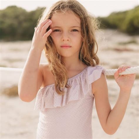 Lison Paris Byblos One Shoulder Swimsuit Pink Gold The Little