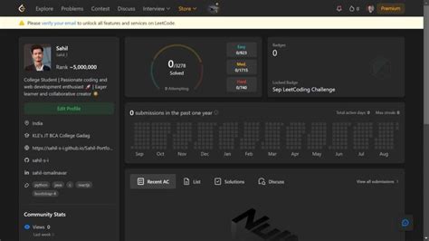 Sahil Ismailnavar On Linkedin Leetcode Codingskills Problemsolving