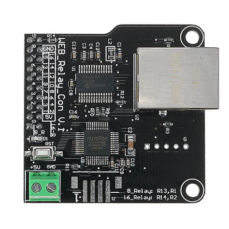 Ethernet Control Module With 16 Chs Relay For Arduino Lan Wan Web