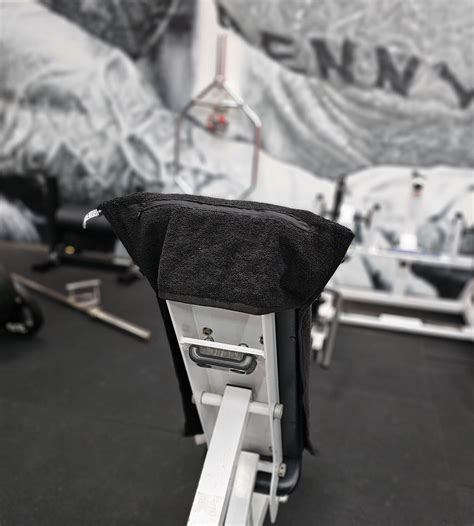 Pro Gym Towel Black Cotton Workout Training Antibacterial Sweat