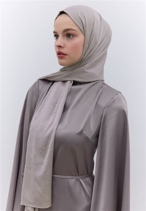 Strass Stone Silk Hijab Stone