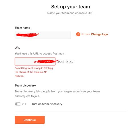 Something Went Wrong In Fetching The Status Of The Team On API Network Issue
