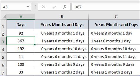 Excel Days In Year Imaginative Minds