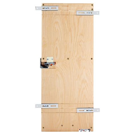 REV A SHELF Base Cabinet Organizer With Utensil Bins Natural Maple Bottom Side Mount