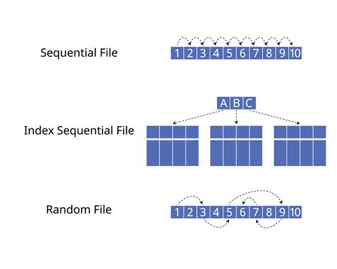 Storage Of Data File For Sequential File Index Sequential File And Random File 35856926 Vector