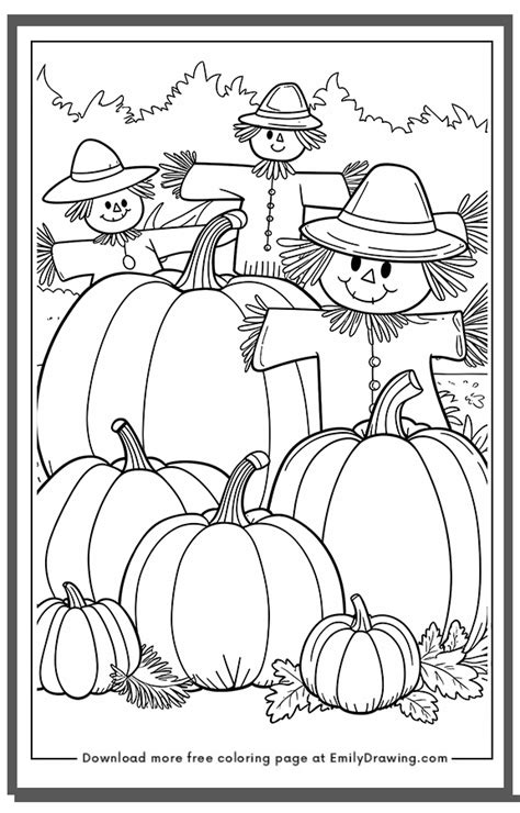 25 Free Printable Fall Coloring Page Ideas Emily Drawing