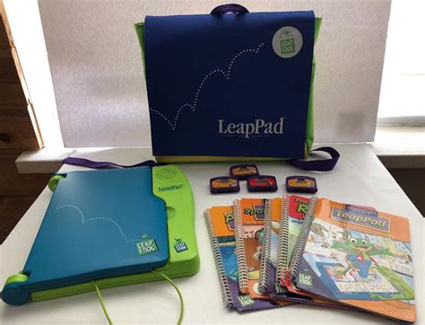 Leapfrog Leappad Learning System W 5 Books And 4 Cartridges W Carrying