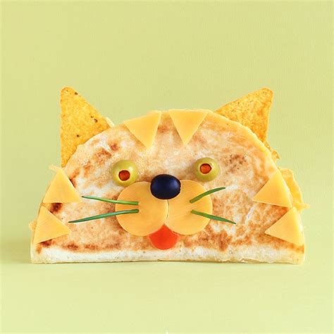 Sandwich Art — Food Art Sandwich Art Cheese Catsadilla Happy
