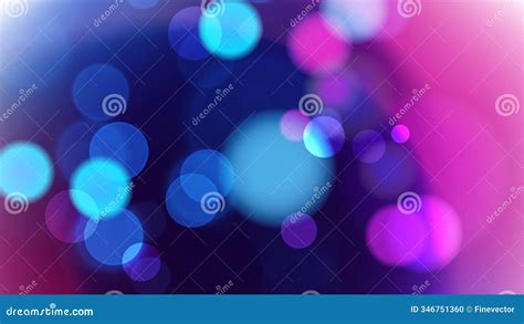 Bokeh Lights Vibrant Blur Light Effect Abstract Blurred Background Stock Illustration