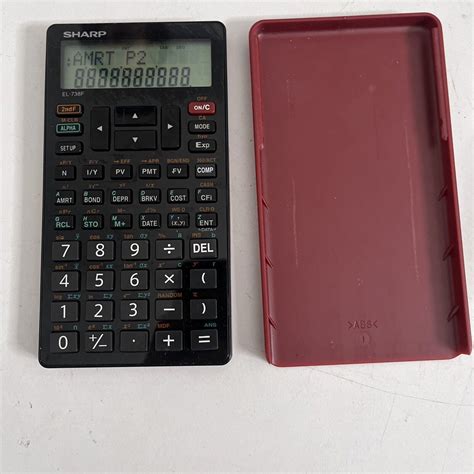 Sharp El 738f Financial Calculator Business Calculator Retro Unit