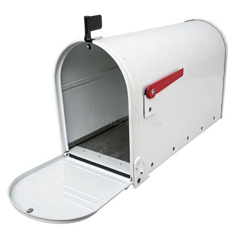 Empty Mailbox Isolated On White Background Stock Illustration