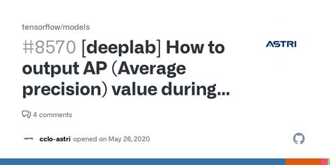 Deeplab How To Output Ap Average Precision Value During Eval
