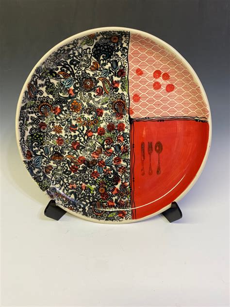 Large Ceramic Serving Platter Handmade Pottery Serving Dish Etsy