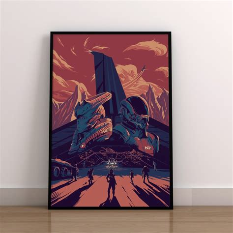 Mass Effect Poster Wall Art Wall Prints Home Decor Classic Matte Paper Print T Poster Game