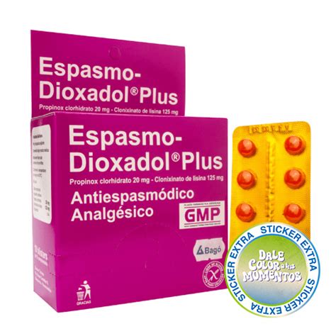 Espasmo Dioxadol Plus Propinox Y Clonixinato De Lisina X Tableta