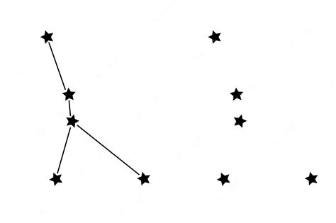 Ilustración De Vector De Cáncer De Constelación De Zodiaco Vector Premium